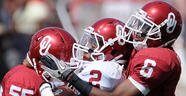 Red wins Spring Game