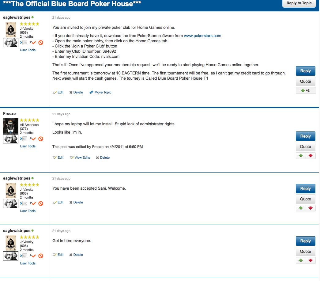 Pictures: Blue Boards 5 Most Active