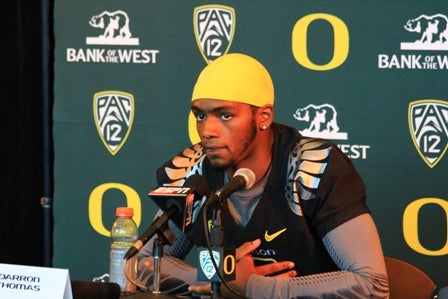 Darron Thomas Talks Oregon QB Battle Next Year